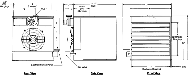 Sterling TF Gas Heater Information